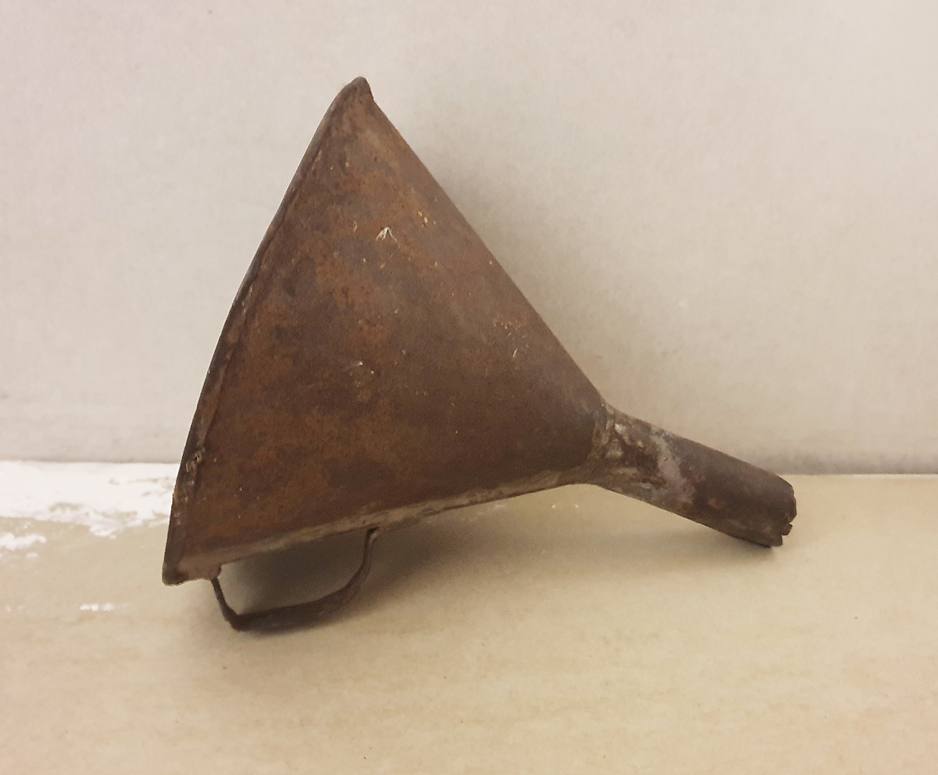 Vintage Rusty Metal Funnel Industrial Decor, Antique Funnel - Etsy