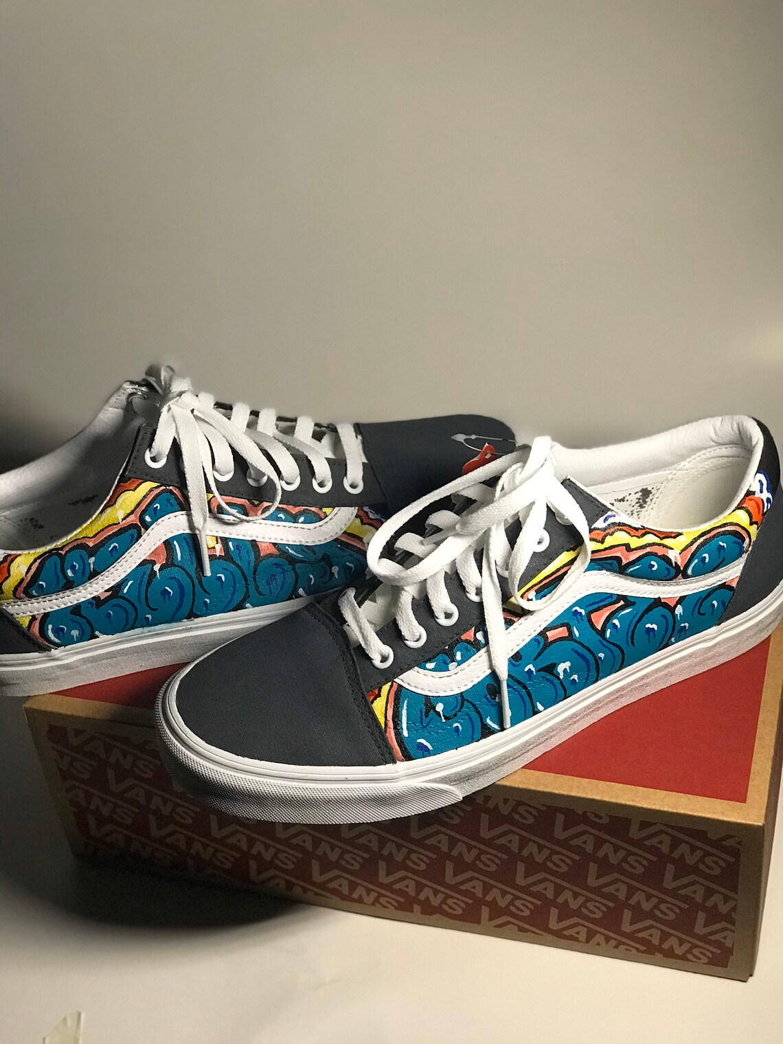Custom Vans Old Skools - Etsy