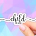 Child of God Sticker Religious Stickers Christian Stickers | Etsy