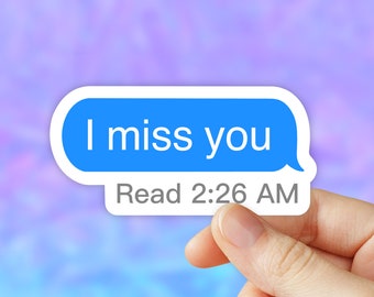 Miss You Stickers - Etsy