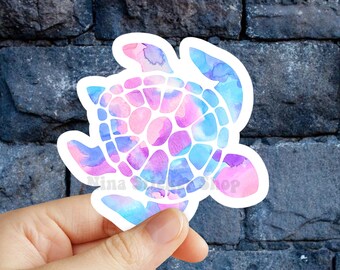 Sea Turtle Sticker Save the Turtles VSCO Stickers Wave - Etsy