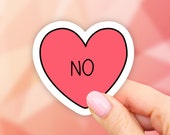 No Heart Sticker Hand Drawn Laptop Stickers Laptop Decal - Etsy