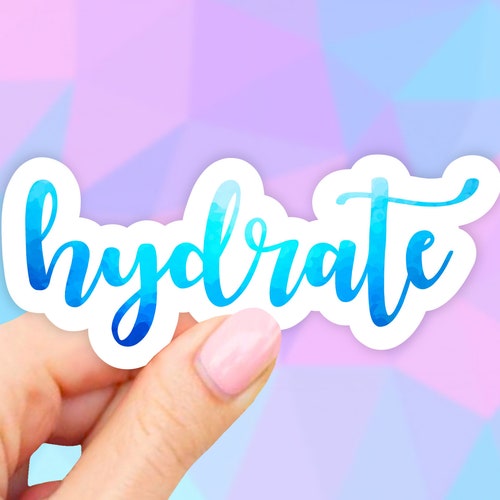 Hydrate or DIE Water Bottle Laptop Bumper Sticker. Drink - Etsy