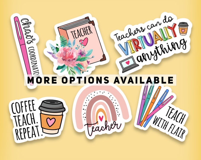 Teacher Stickers, Teacher Sticker Pack, Teacher Appreciation, Trending ...