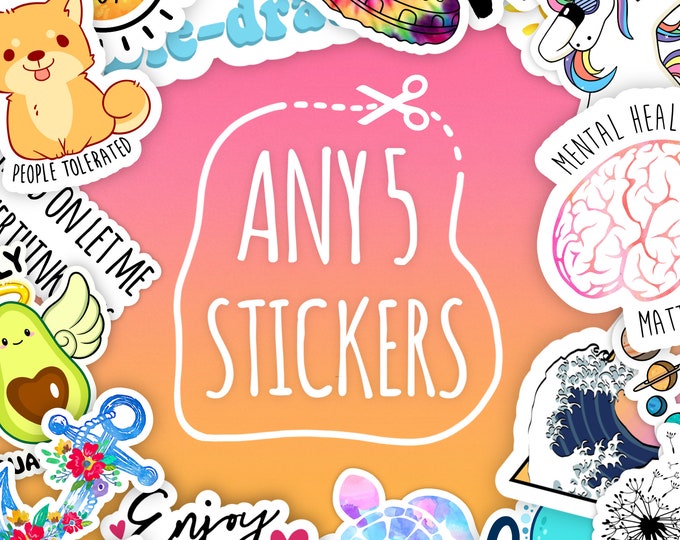 Pink Hearts Sticker Cute Laptop Stickers Laptop Decal - Etsy