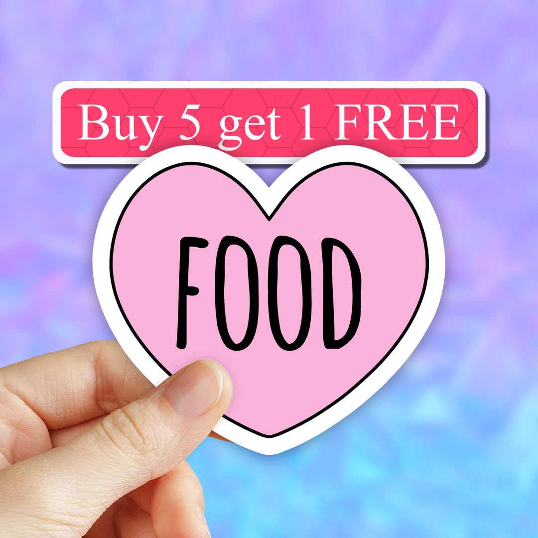 Love Food Sticker Food Decal Food Stickers Vinyl Stickers - Etsy