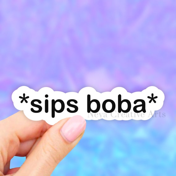 Sips Boba Sticker Laptop Stickers VSCO Stickers Best Friend - Etsy