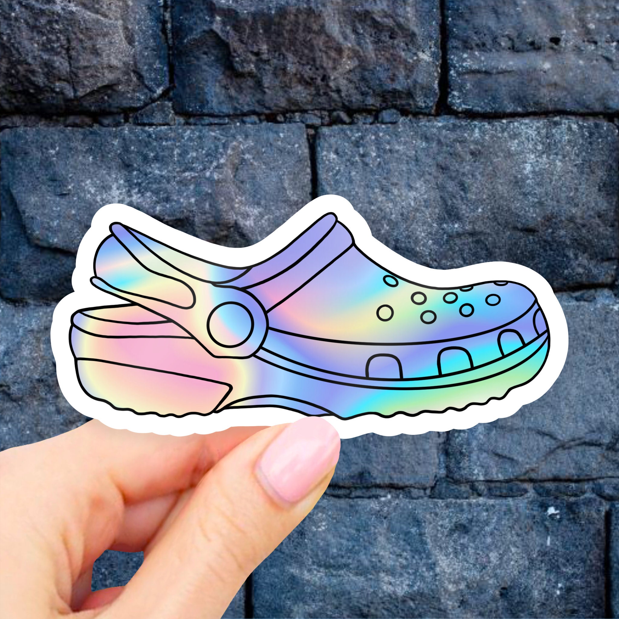 Rainbow Croc Sticker VSCO Sticker Croc Stickers Laptop | Etsy