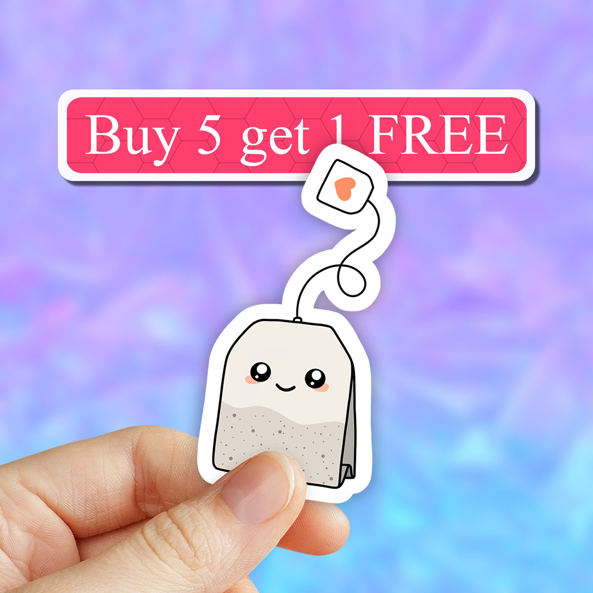 Cute Tea Bag Sticker Tea Stickers Teabag Sticker Laptop - Etsy
