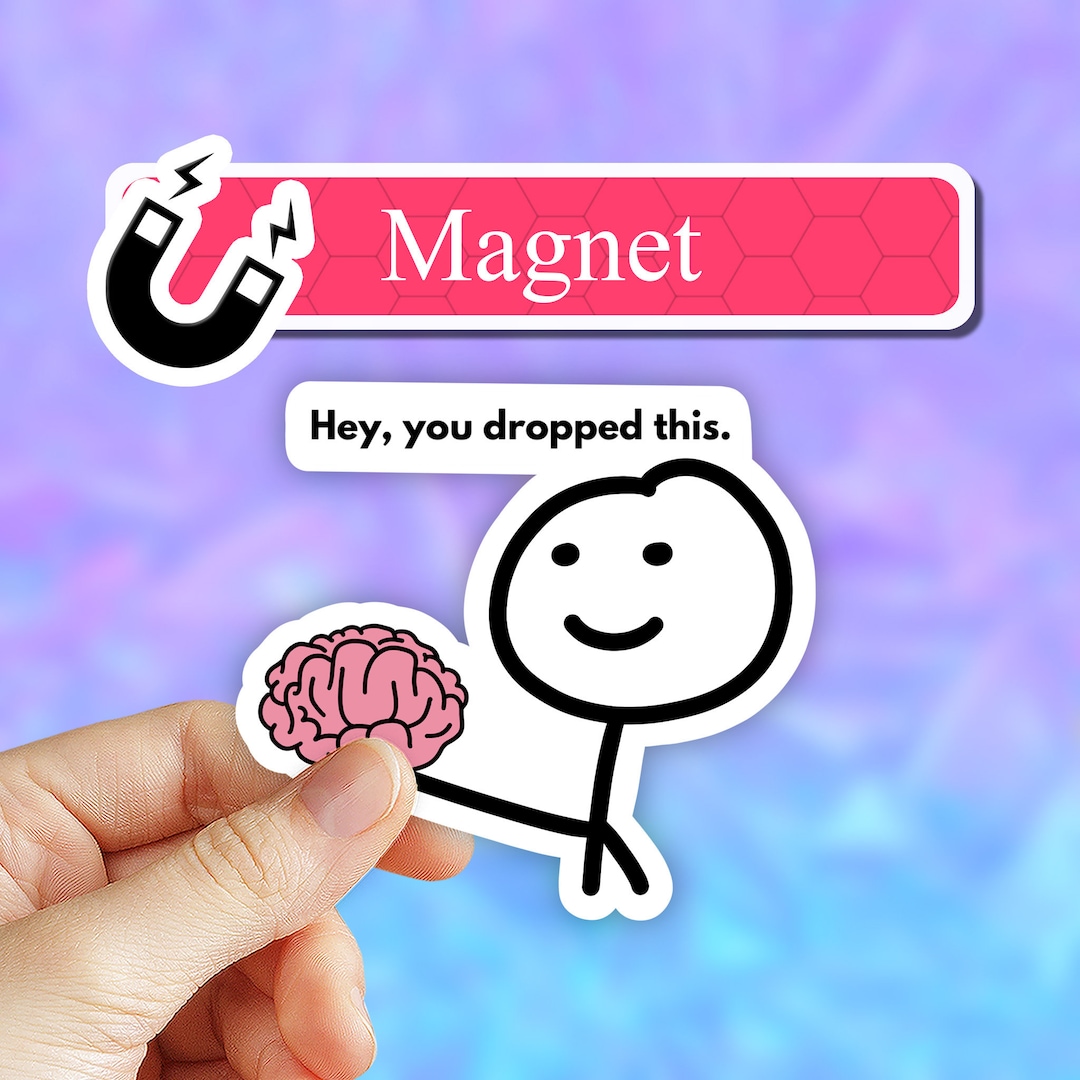 Hey You Dropped This Meme Fridge Magnet, Funny Car Magnet, Sarcastic ...