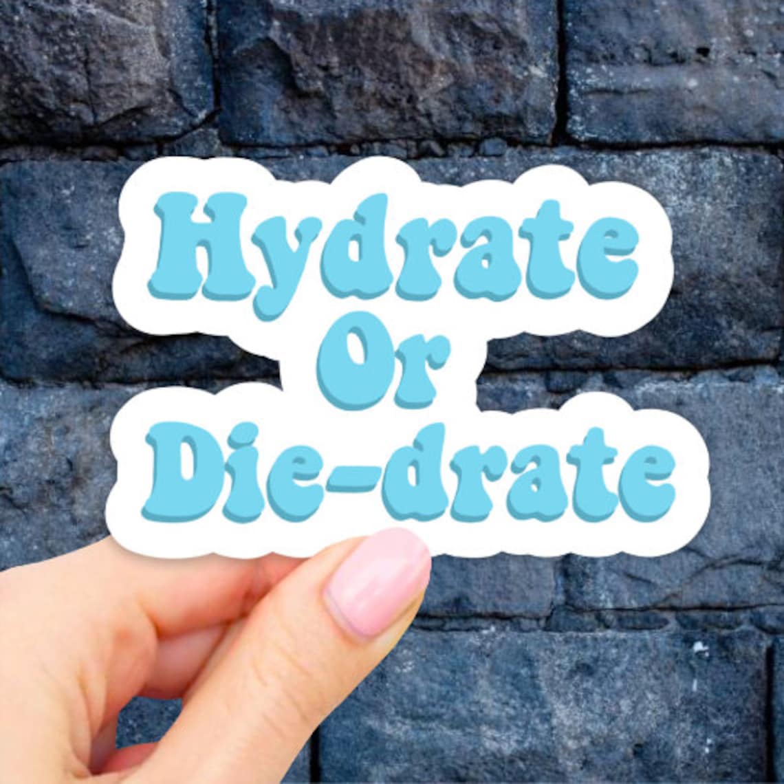 Blue Hydrate or Diedrate Sticker Hydrate Sticker Laptop - Etsy