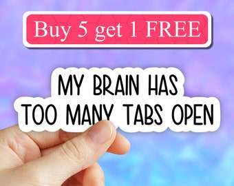 Tabs Open Sticker - Etsy