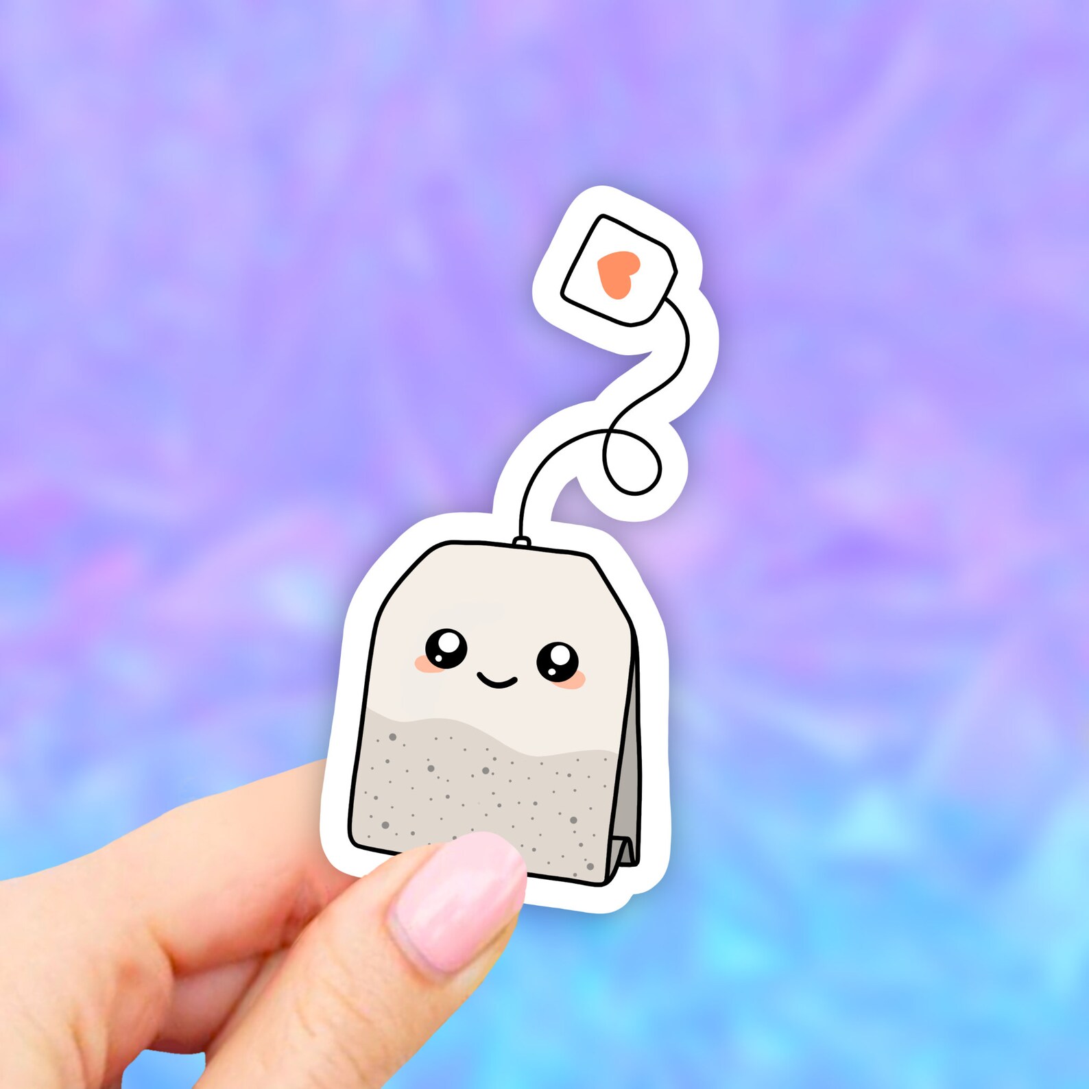 Cute Tea Bag Sticker Tea Stickers Teabag Sticker Laptop | Etsy