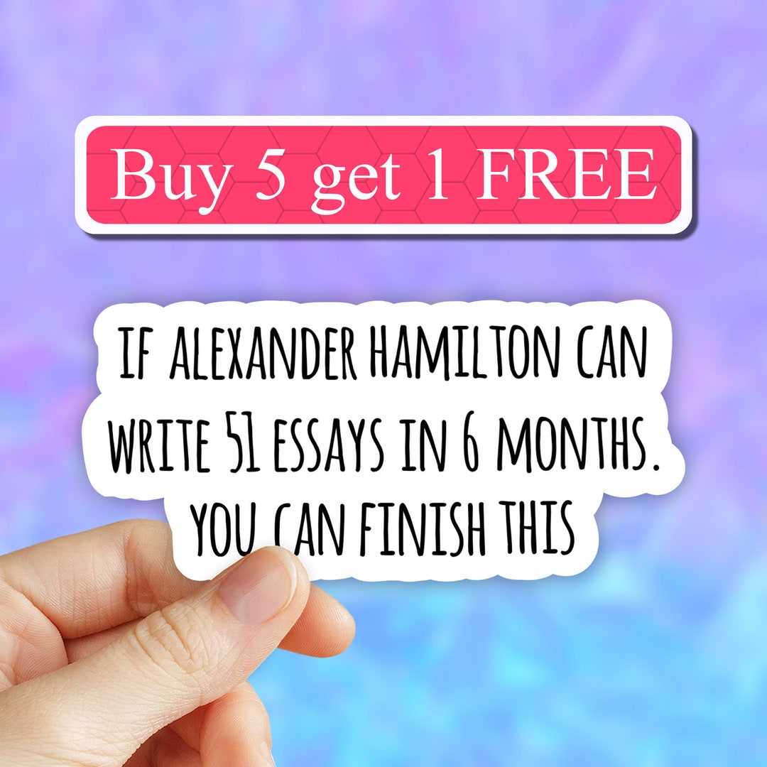 Alexander Hamilton History Sticker, History Stickers, Essays Sticker ...