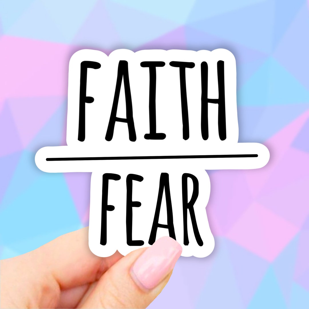 Faith Over Fear Sticker, Religious Sticker, Christian VSCO Stickers ...
