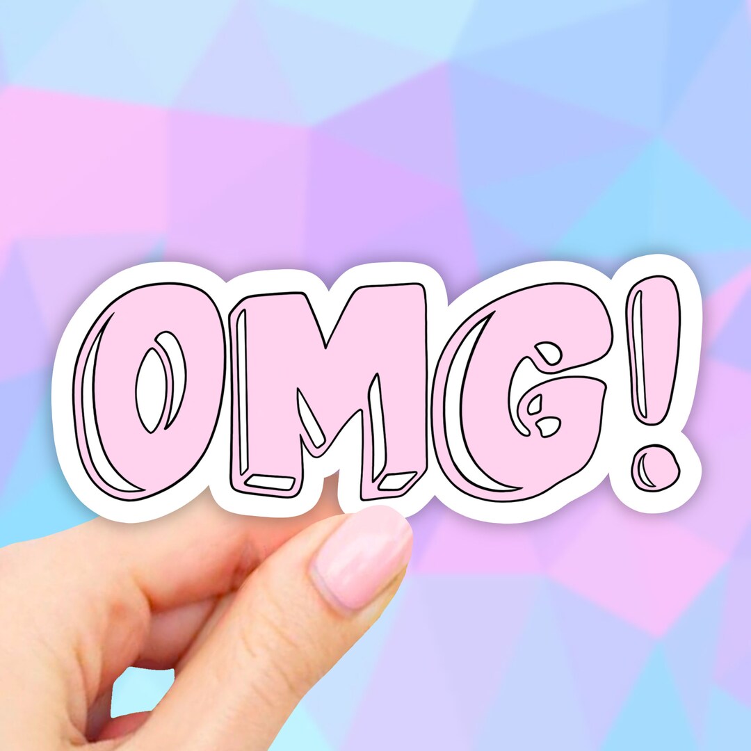 Cute OMG Pink Sticker VSCO Girl Stickers Laptop Sticker - Etsy