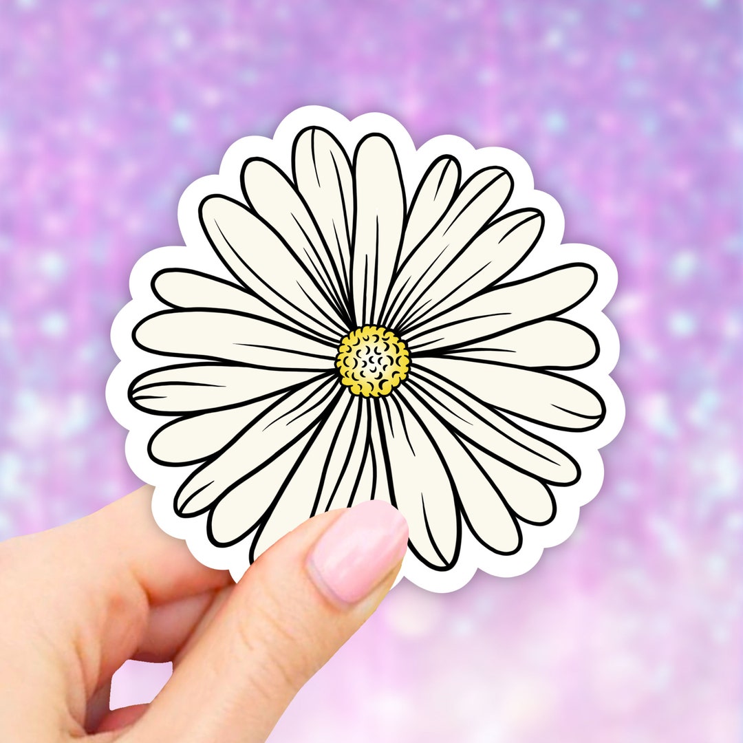 Daisy Sticker Daisy Sticker Laptop Stickers VSCO Stickers - Etsy