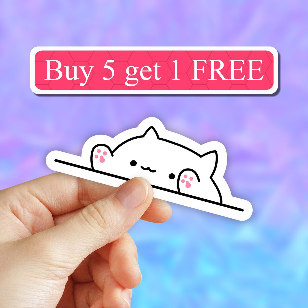 Meme Cat Sticker, Meme Stickers, Laptop Stickers, Vinyl Decal, Water ...
