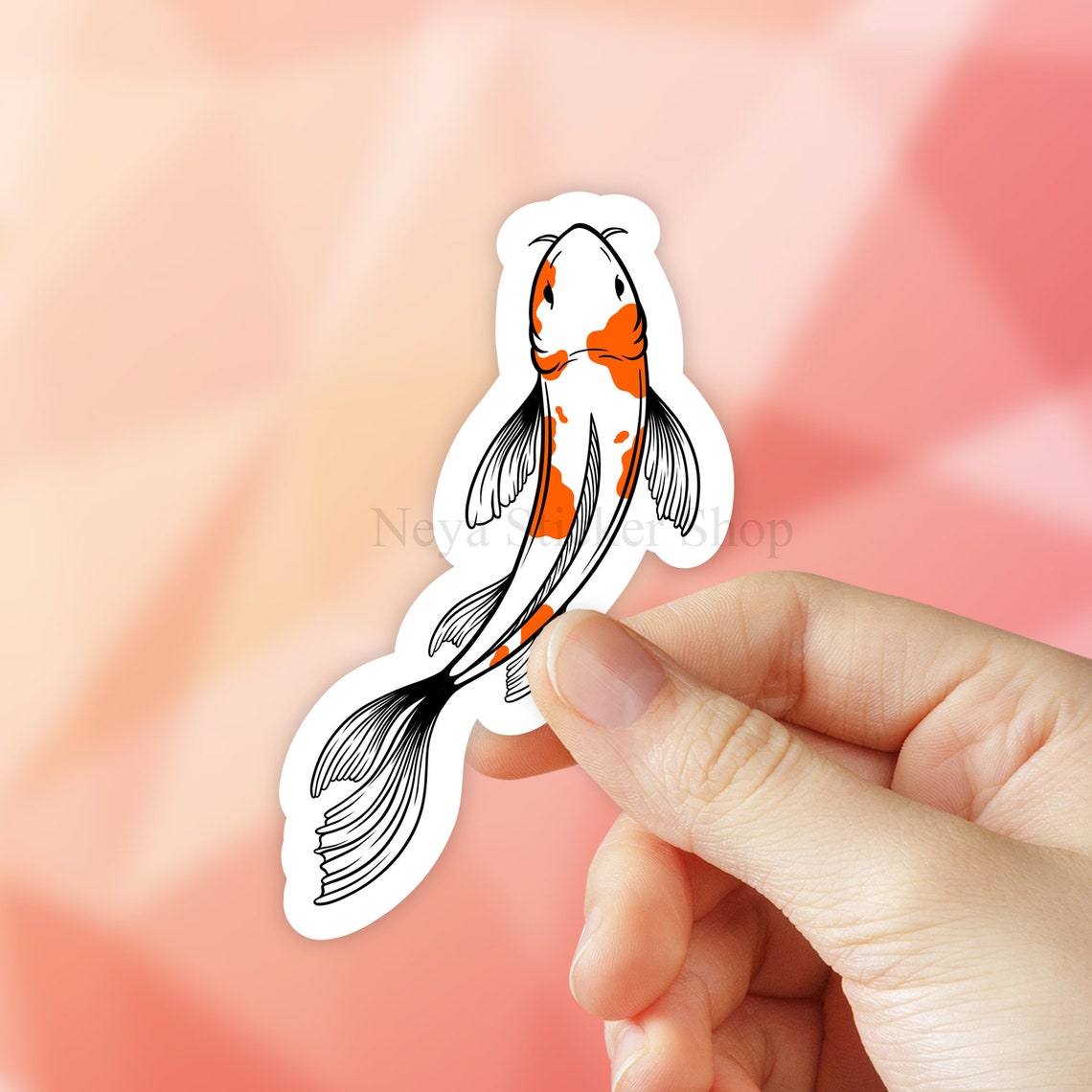 Koi Fish Sticker Laptop Stickers VSCO Stickers Vinyl Decal - Etsy