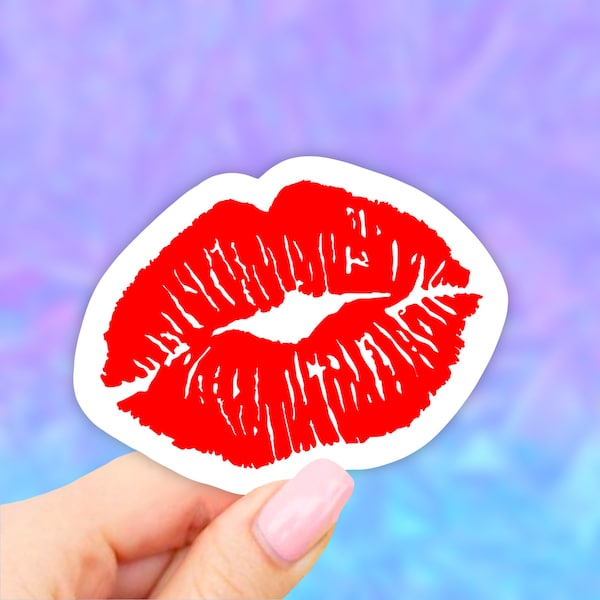 Kiss Lips Stickers - Etsy