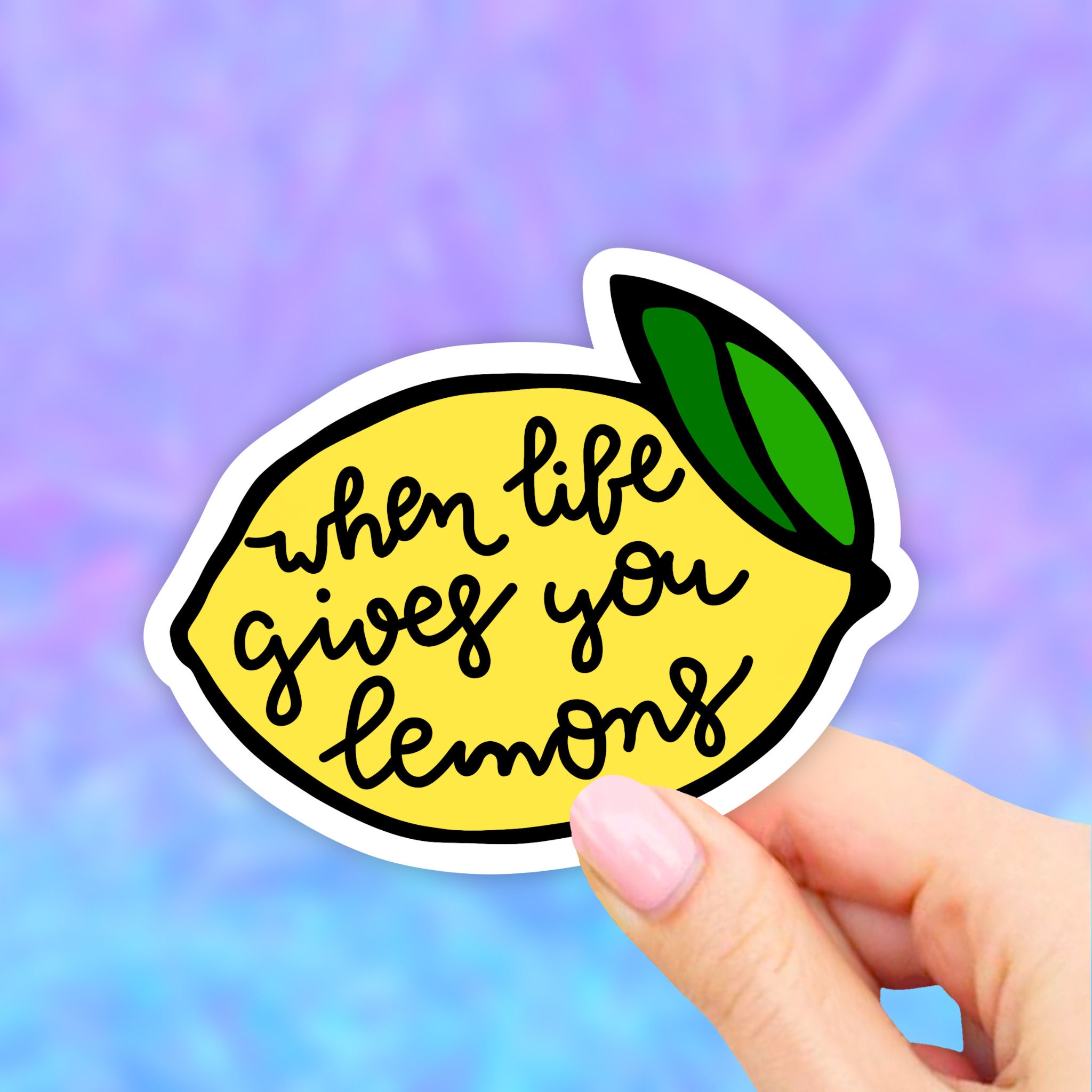 When Life Gives You Lemons Sticker Aesthetic Stickers Laptop - Etsy