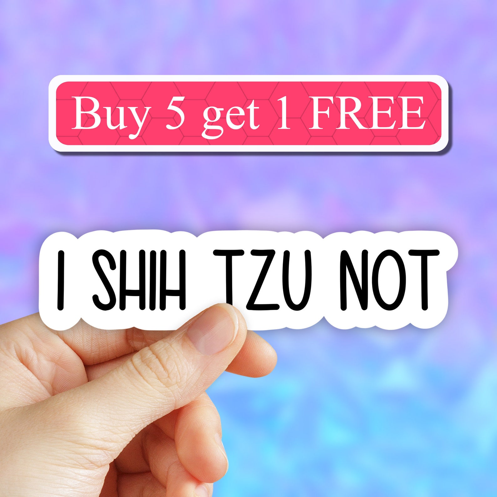 I Shih Tzu Not Sticker Funny Dog Sticker Funny Sticker Shih | Etsy