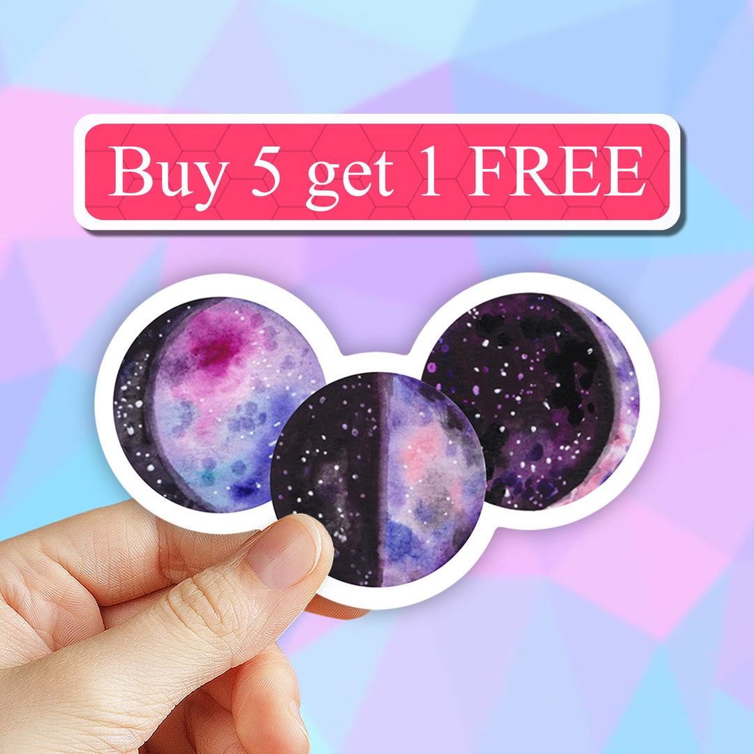 Moon Phase Stickers Just a Phase Sticker Trending Stickers - Etsy