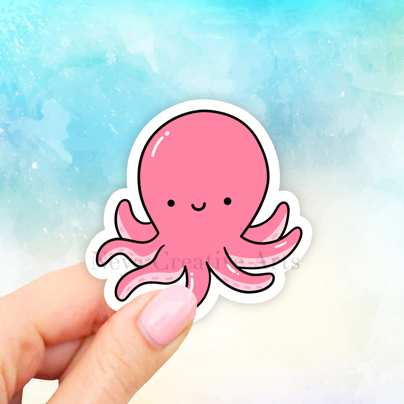 Cute Octopus Sticker Laptop Stickers Aesthetic Stickers | Etsy
