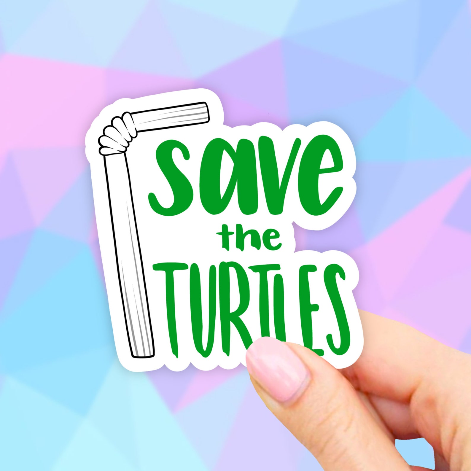 Save the Turtles Sticker VSCO Stickers Wave Ocean Sticker | Etsy