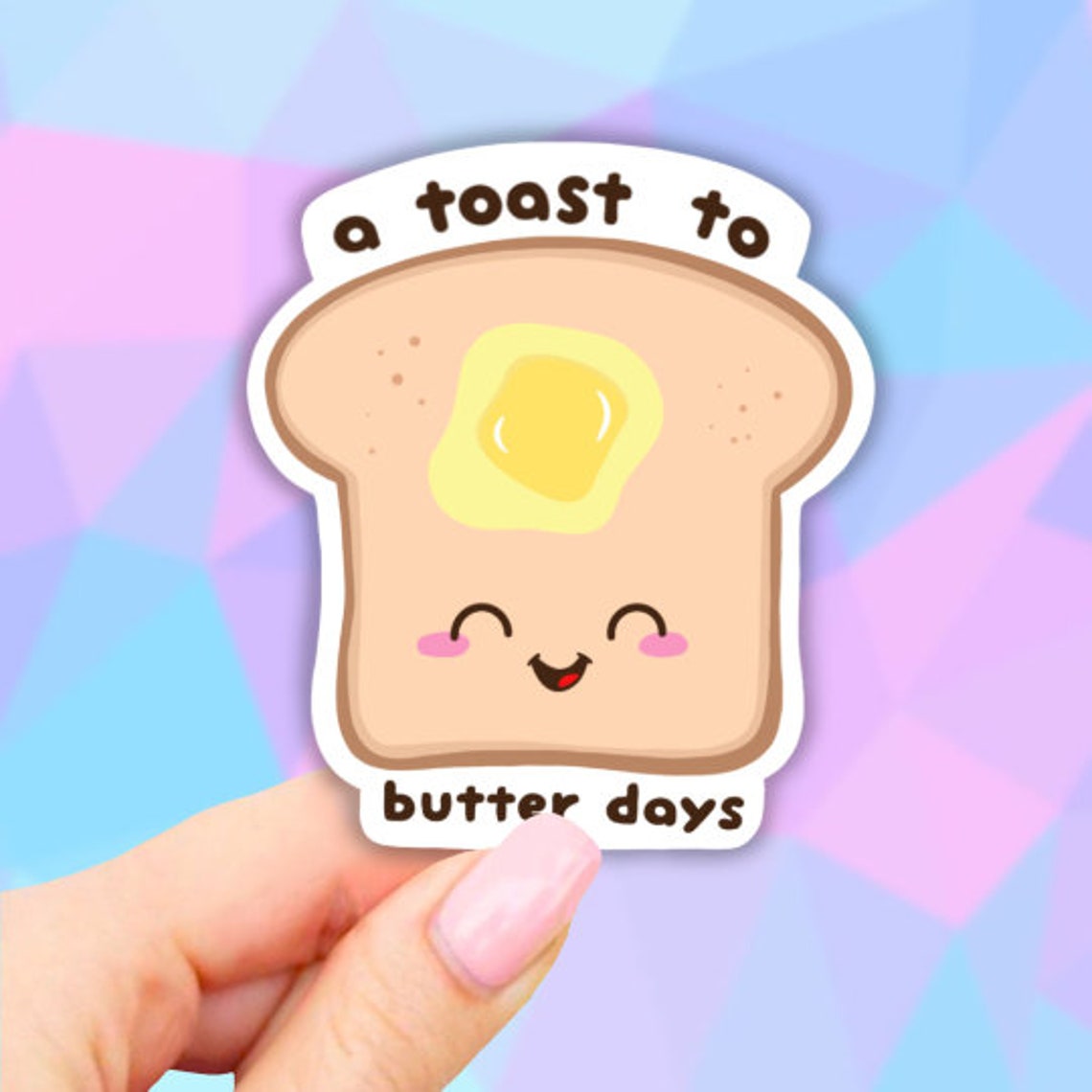 Toast and Butter Decal Sticker Cute Stickers Car Decal - Etsy