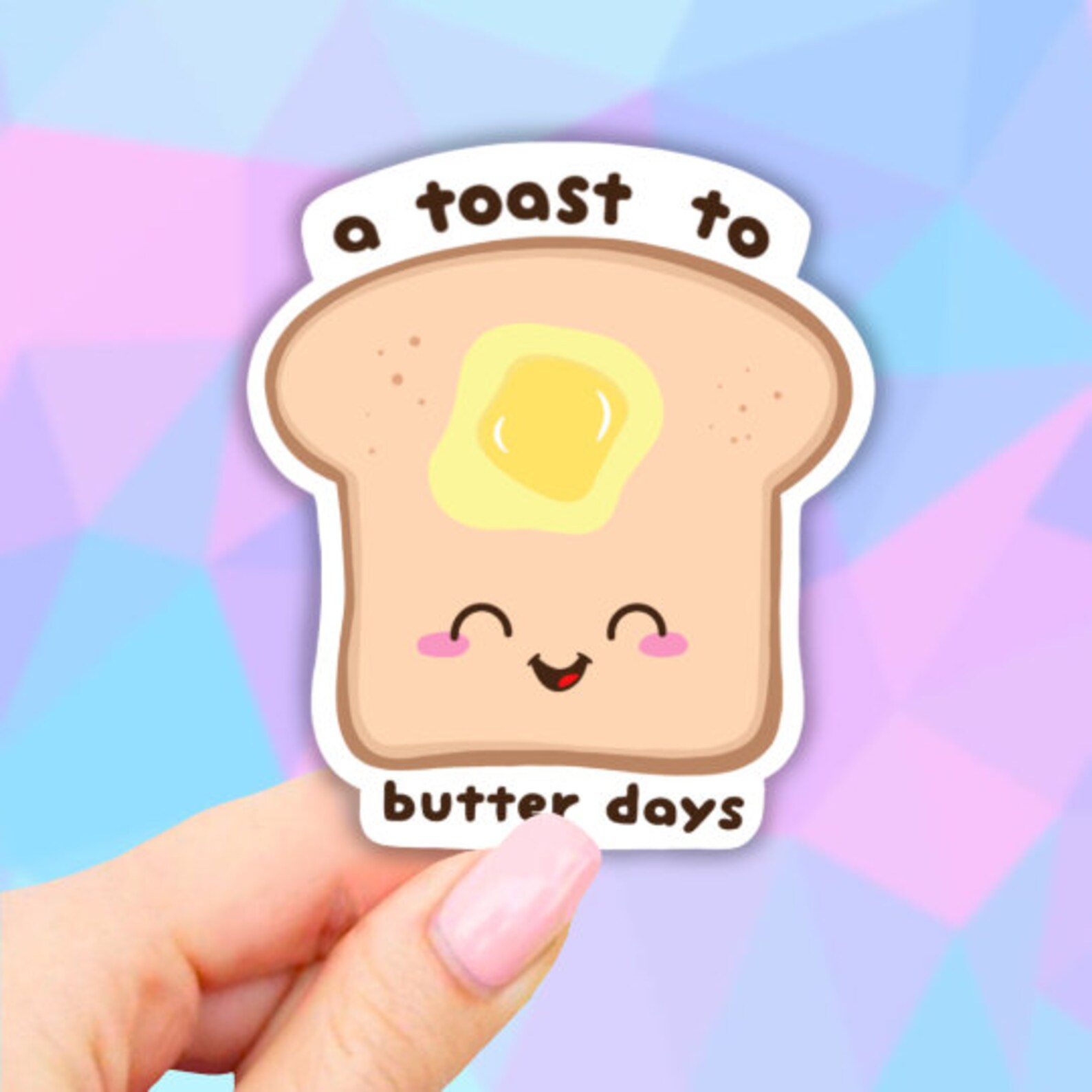Toast and Butter Decal Sticker Cute Stickers Car Decal - Etsy