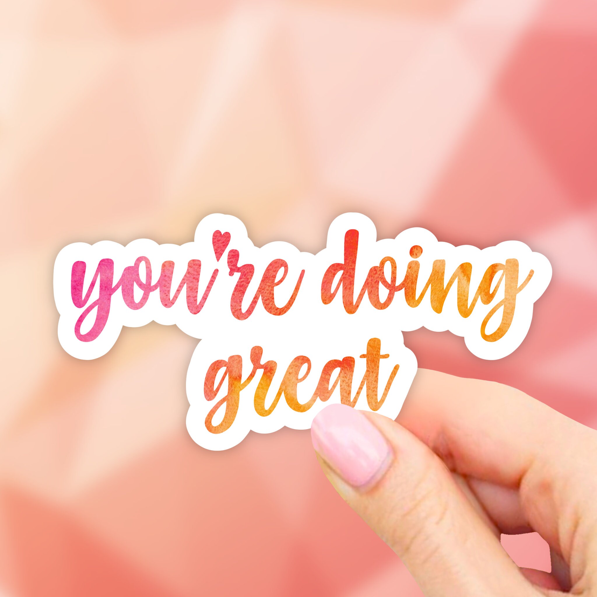 Youre Doing Great Sticker VSCO Stickers Laptop Stickers | Etsy