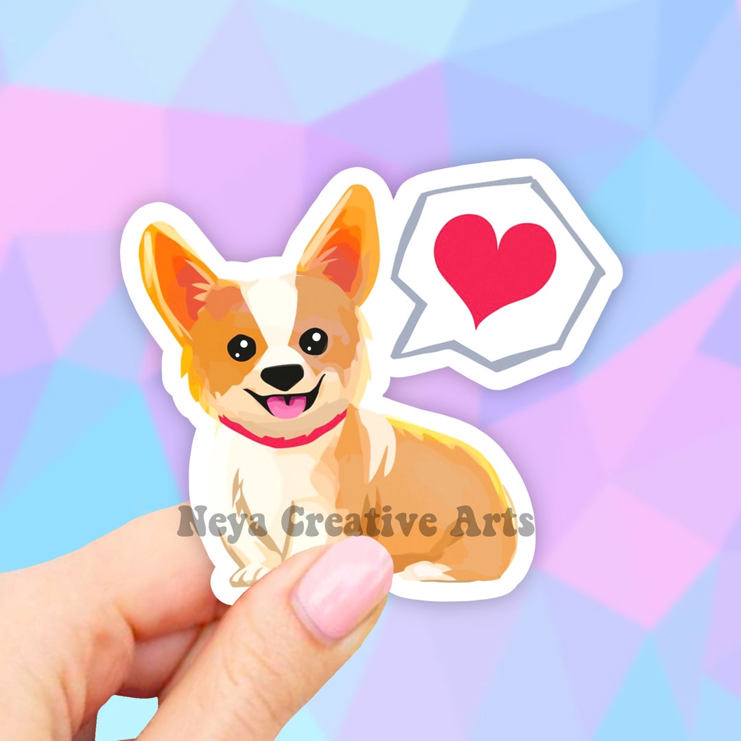 Corgi Dog Sticker Pet Stickers Laptop Stickers Aesthetic - Etsy