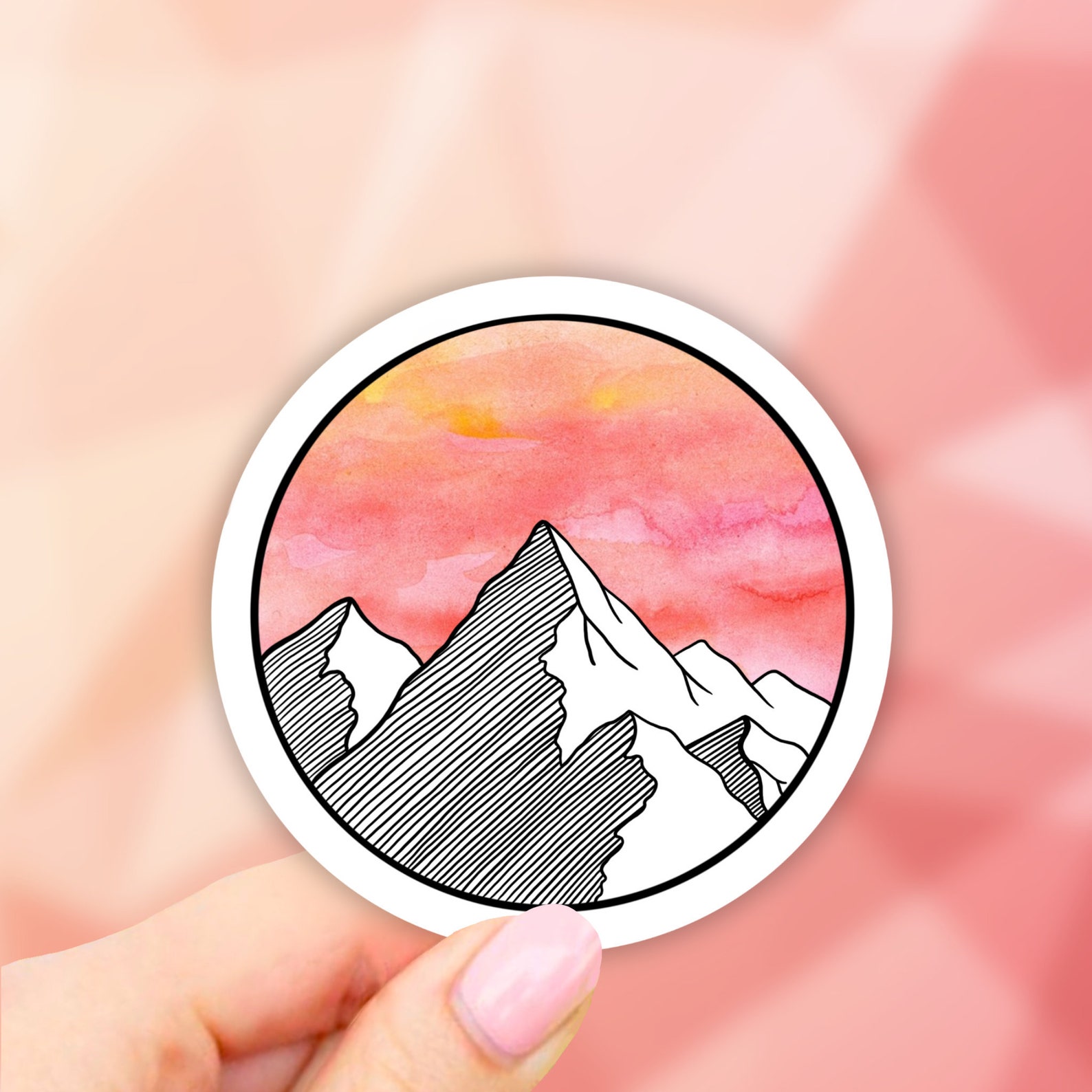Mountain Sticker VSCO Stickers Nature Laptop Stickers - Etsy