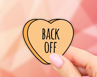 Back off Stickers - Etsy