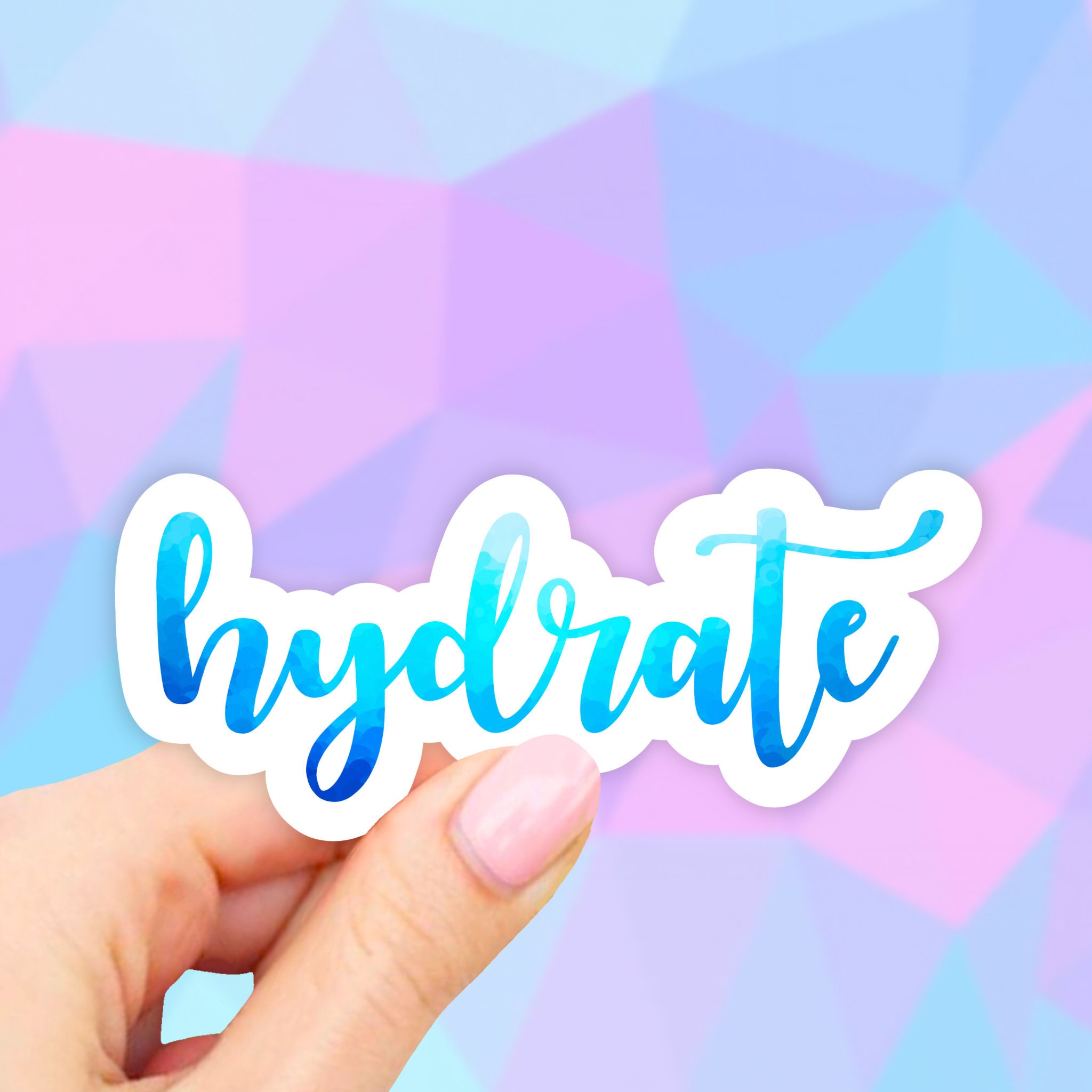 Blue Hydrate Sticker Hydrate or Diedrate Laptop Stickers - Etsy