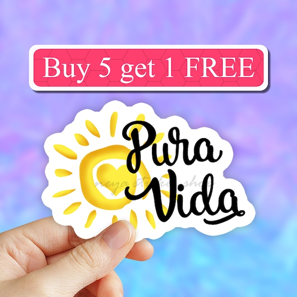Pura Vida Stickers - Etsy