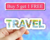 Map Travel Sticker World Map Sticker Adventure Sticker - Etsy