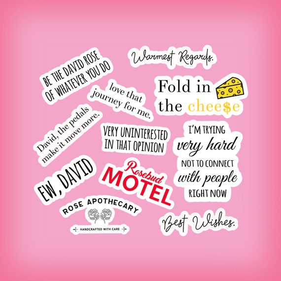 Funny Stickers Pack Tv Show Gifts Funny David Sticker - Etsy