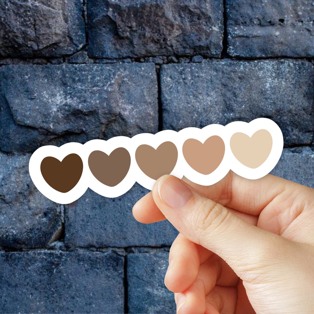 Blm Hearts Sticker, Black Lives Matter Love Heart Sticker, Diversity ...
