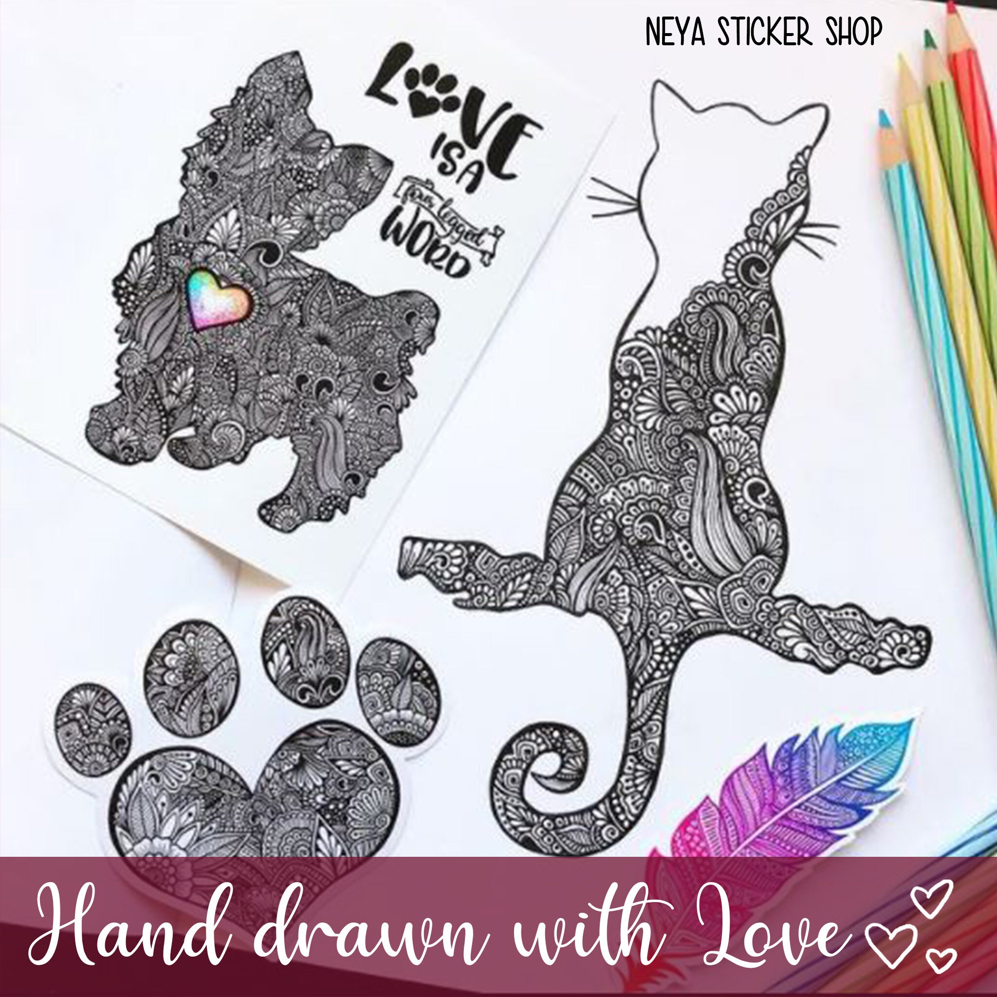 Three Daisies Sticker Daisy Sticker VSCO Stickers Aesthetic | Etsy