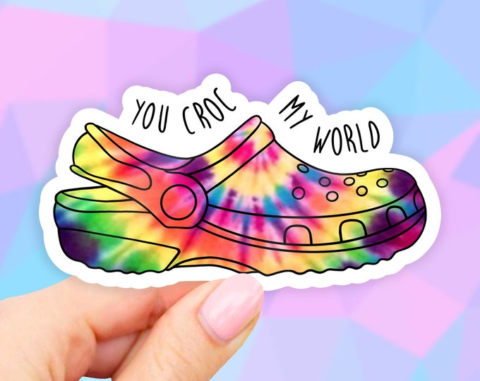 Yellow You Croc Me up Sticker VSCO Stickers Croc Stickers - Etsy