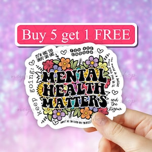 Positive Affirmation Mental Health Matters Sticker You Are - Etsy