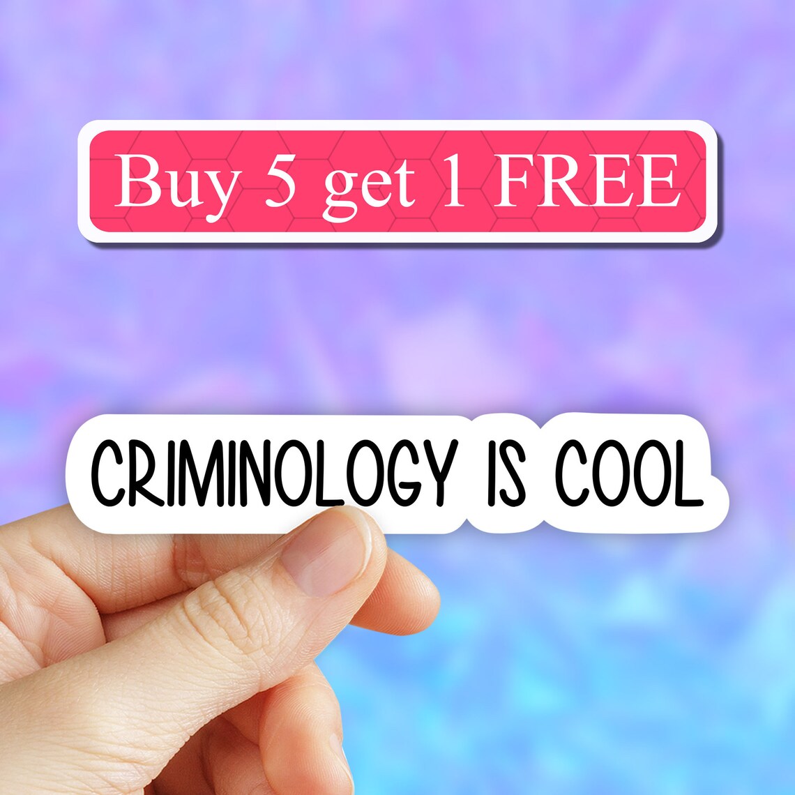 Criminology is Cool Sticker Funny Crime Stickers True Crime - Etsy