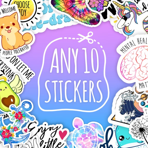 Choose Any 10 Sticker Pack VSCO Stickers VSCO Girl Stickers - Etsy