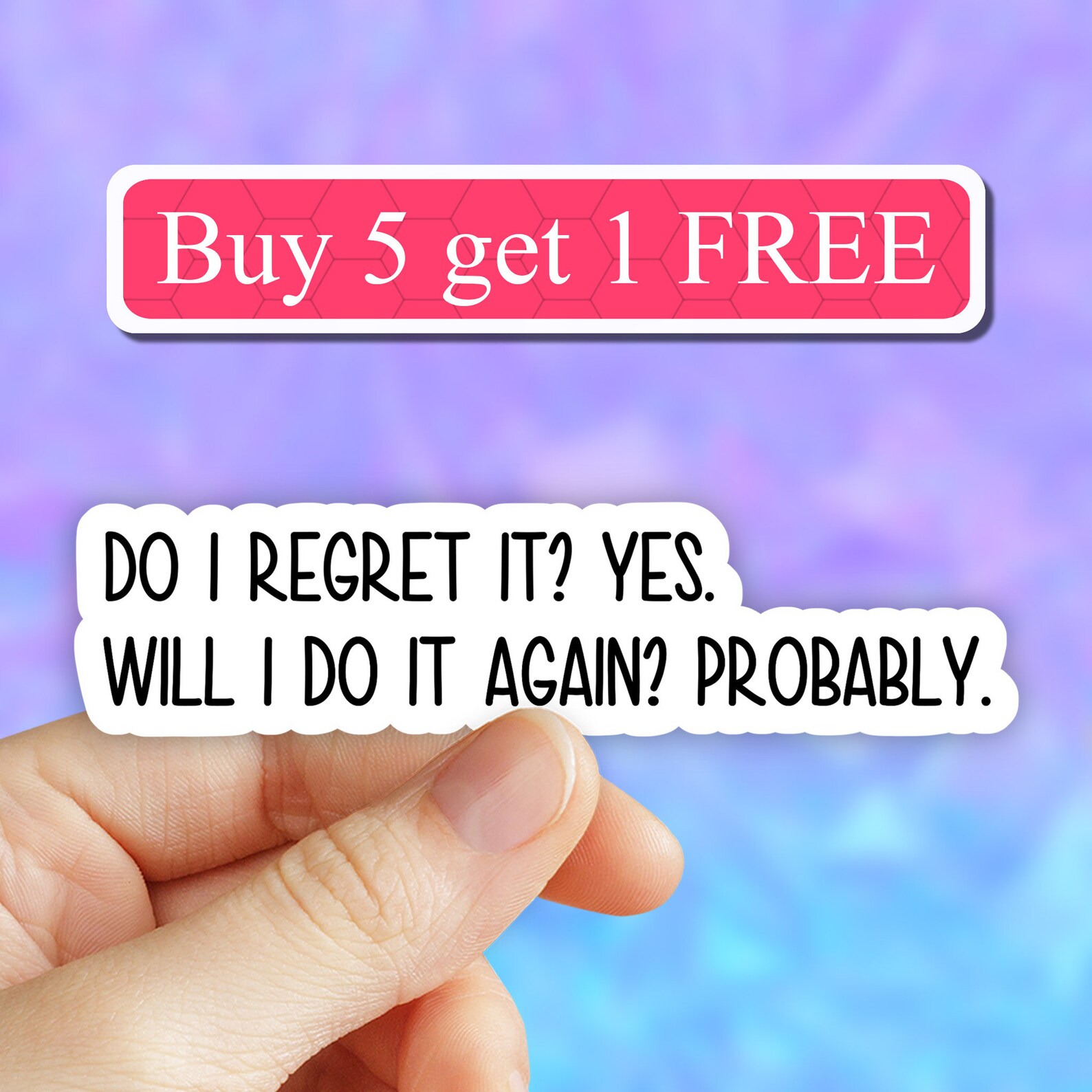Do I Regret It Sticker Nick Miller Quote Sticker New Girl - Etsy