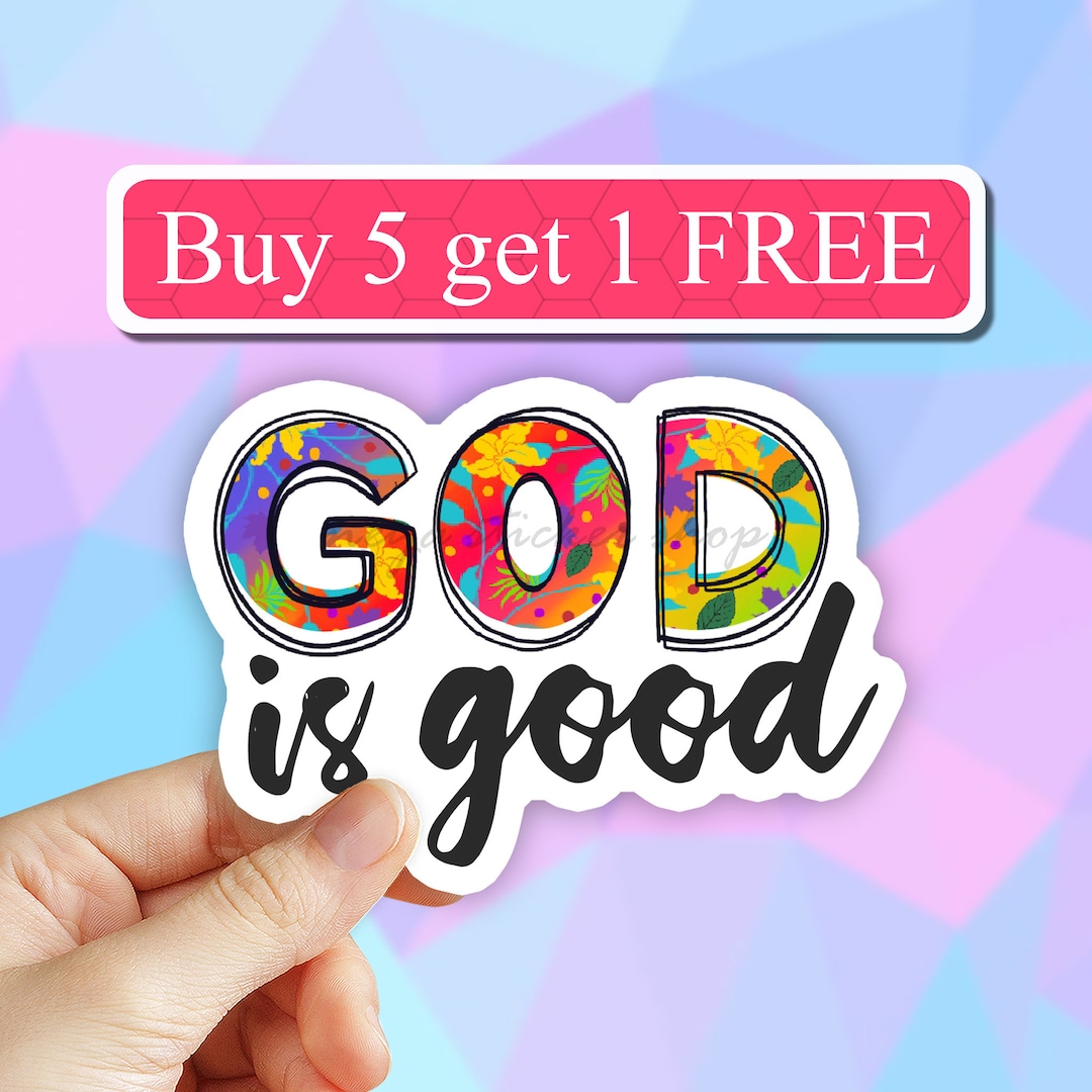 God is Good Vinyl Sticker, Christian Sticker, Jesus Decal, God Sticker ...