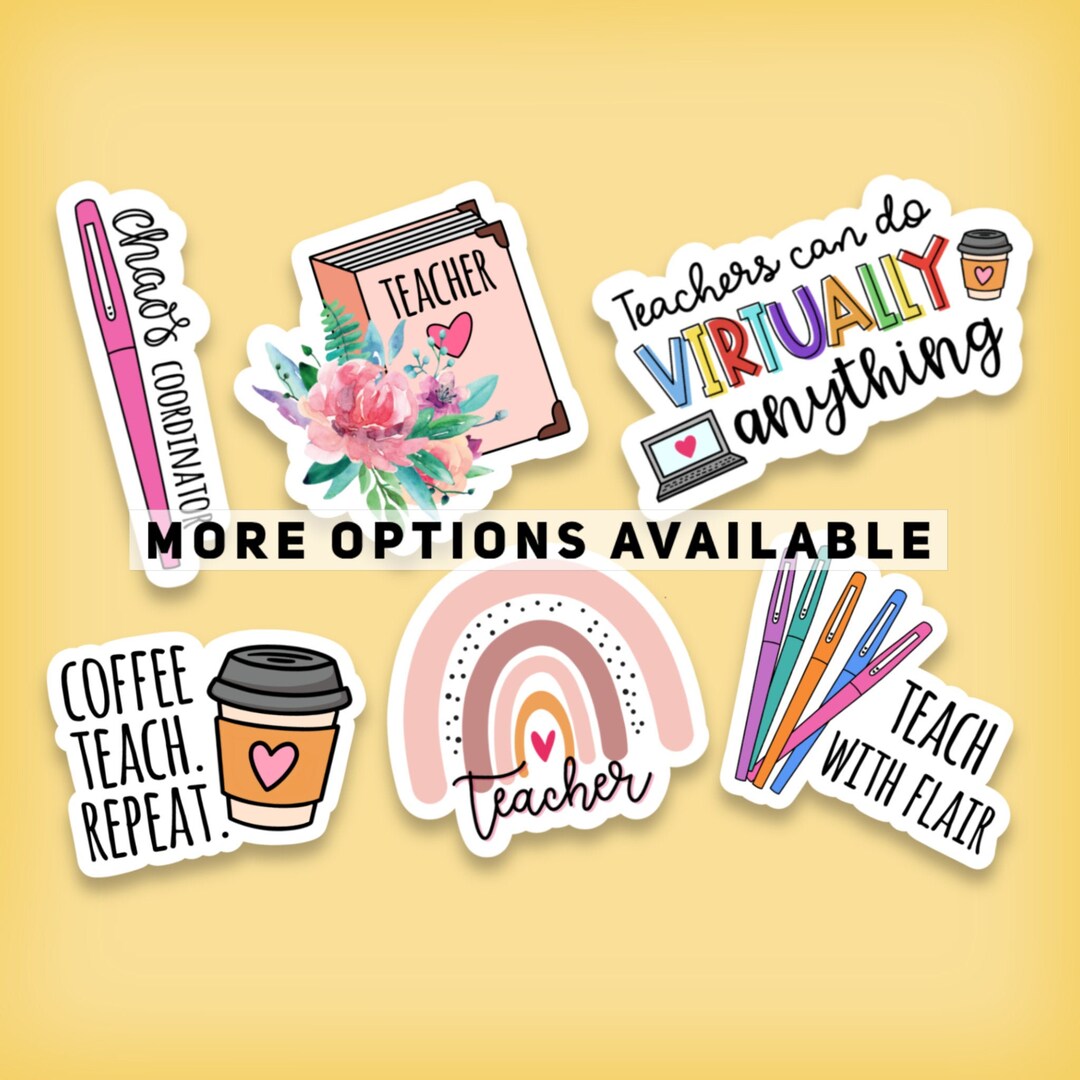 Teacher Stickers, Teacher Sticker Pack, Teacher Appreciation, Trending ...