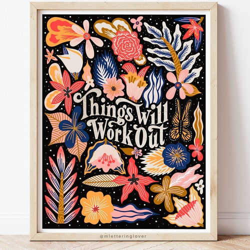 Love Printable Art Love Word Art Digital Print Minimalist | Etsy