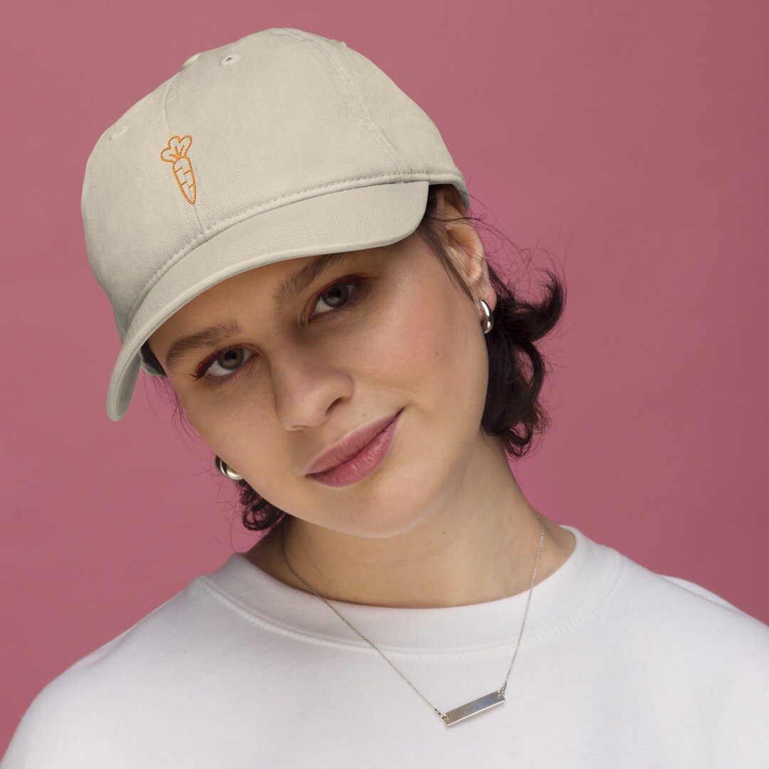 Embroidered Carrot Organic Cotton Hat | Ray Peat Carrot Hat | Gardening ...